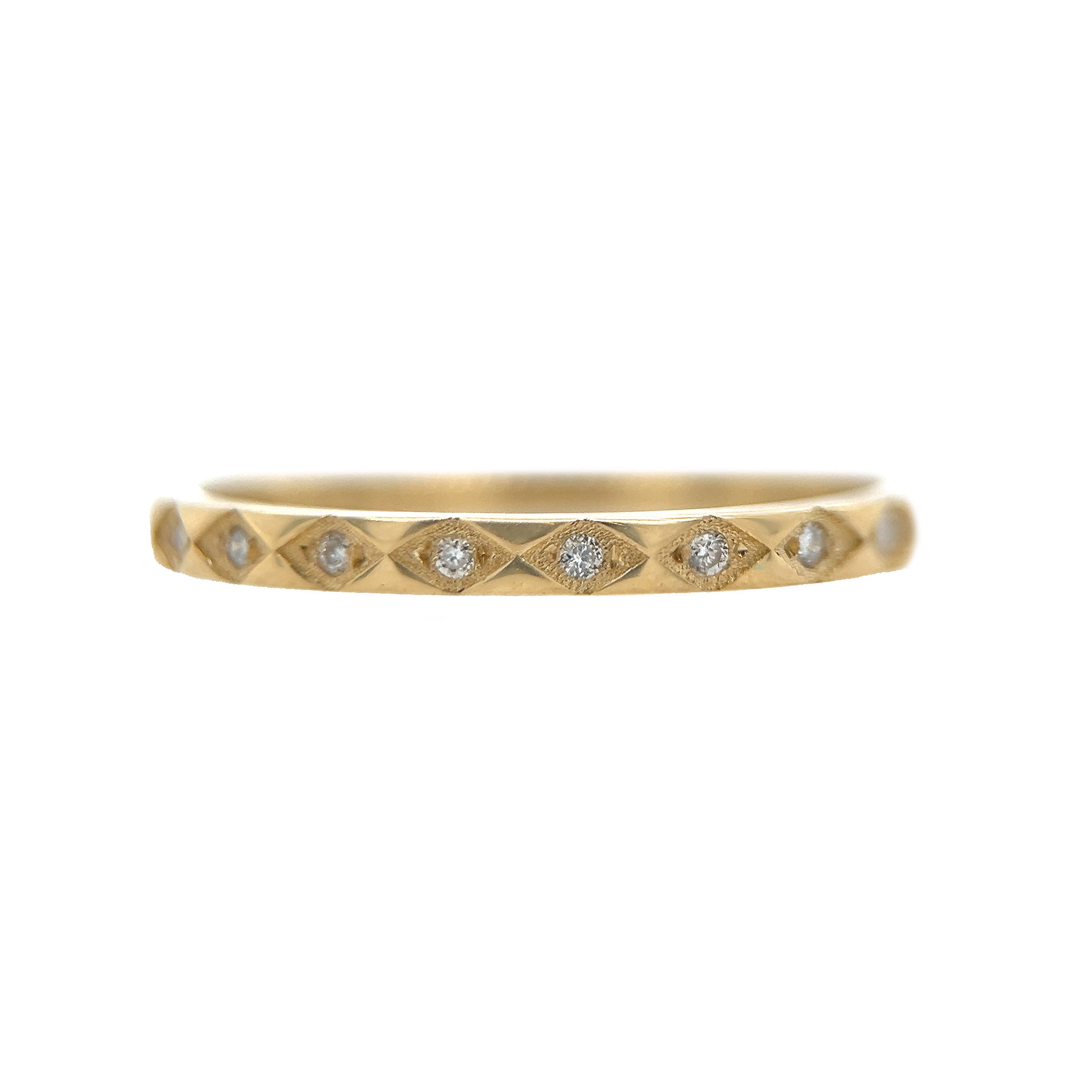 Diamond Pillow Band – LORAK JEWELRY